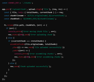 Optimizing Large File Uploads with Chunk Uploads in Node.js and Express.js